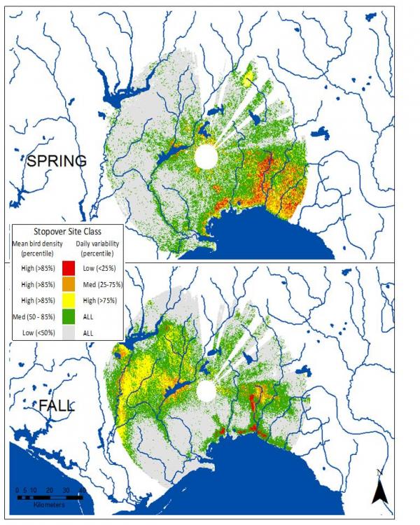 Oases along the flyway: Identifying stopover sites for migratory birds ...